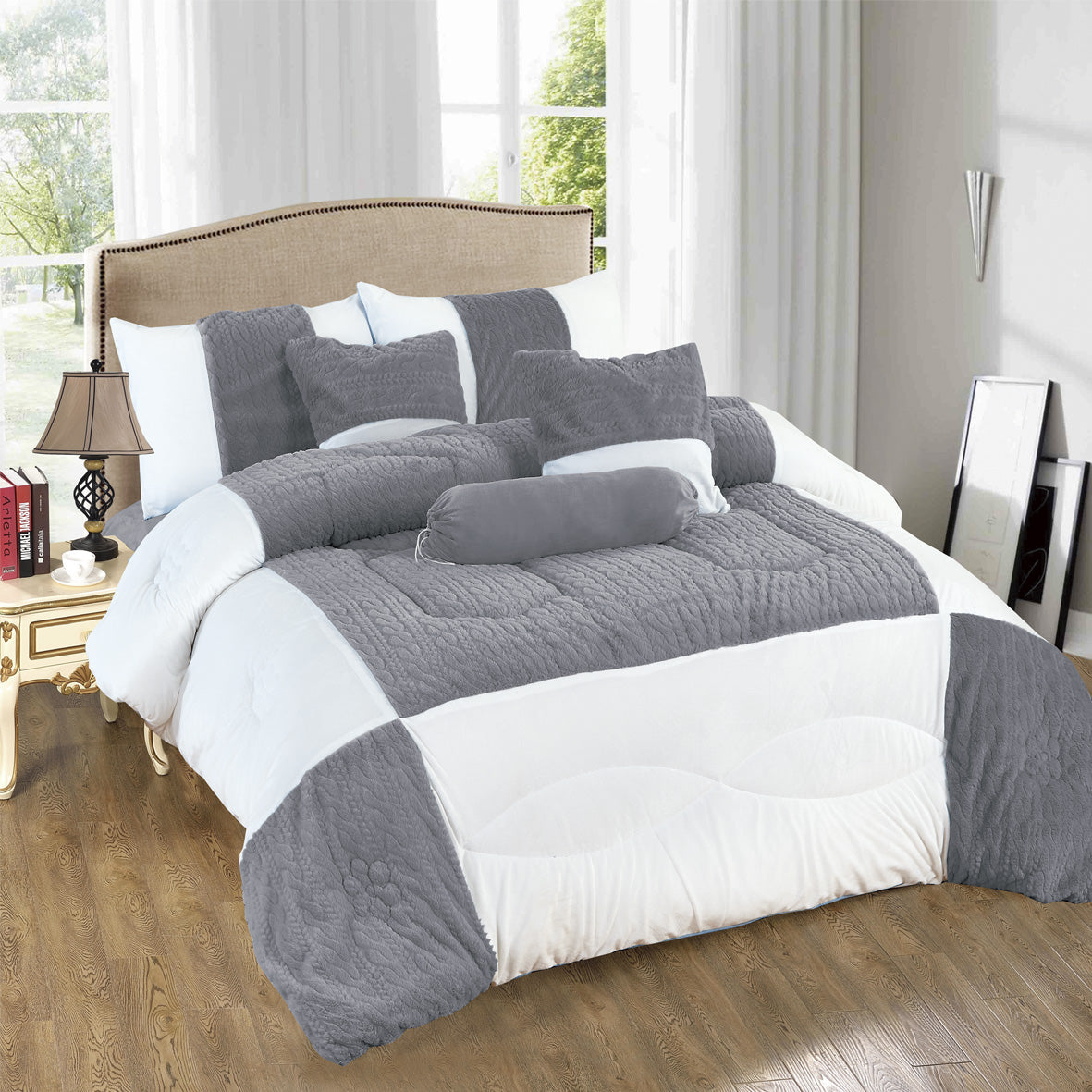 Edredón Aterciopelado con Borreguito MODELO TRAMA DE CANALÉ TRENZADO ...